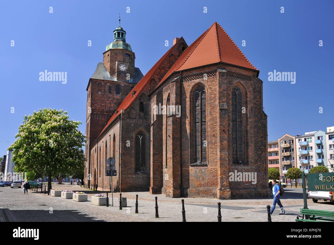 St. Mary's Cathedral in Gorzów Wielkopolski, city in Lubusz Voivodeship ...