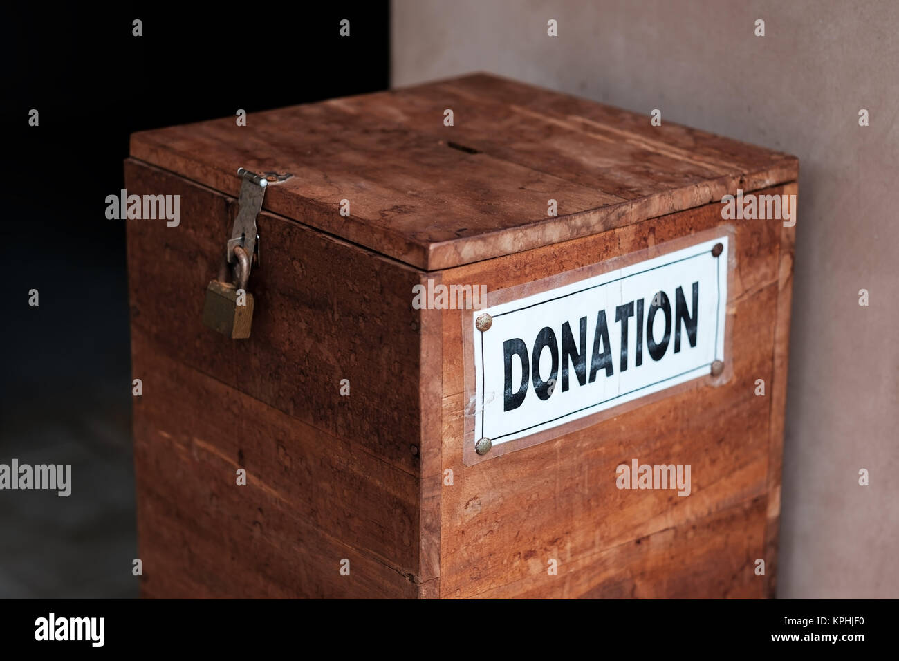 Old donations box for the poor hi-res stock photography and images - Alamy