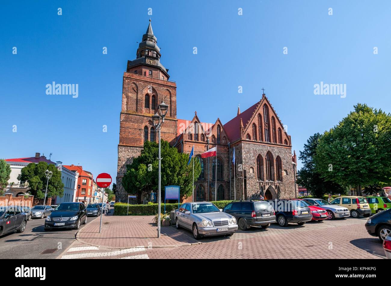 Church of the Nativity of the Virgin Mary in Gryfino, town in Pomerania ...