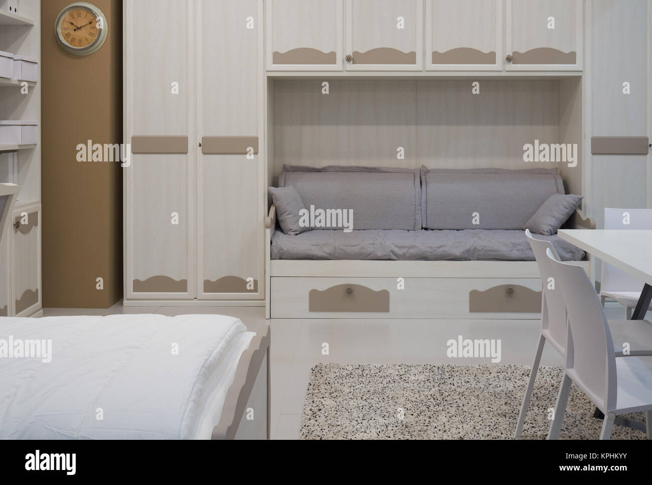 New comfortable furniture: double bed, table, chairs, sofa, wardrobe in ...