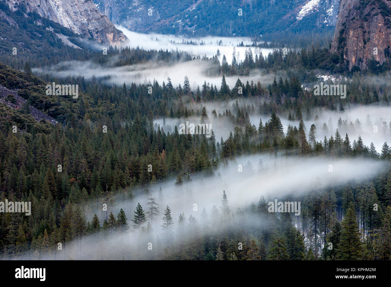 Valley mist. Yosemite, California, US Stock Photo - Alamy