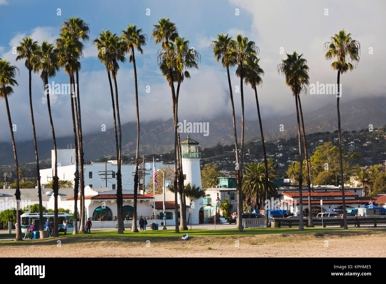 USA, California, Southern California, Santa Barbara, harborfront and ...
