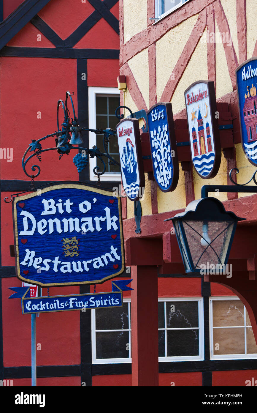 USA, California, Southern California, Solvang, Danish Heritage town ...