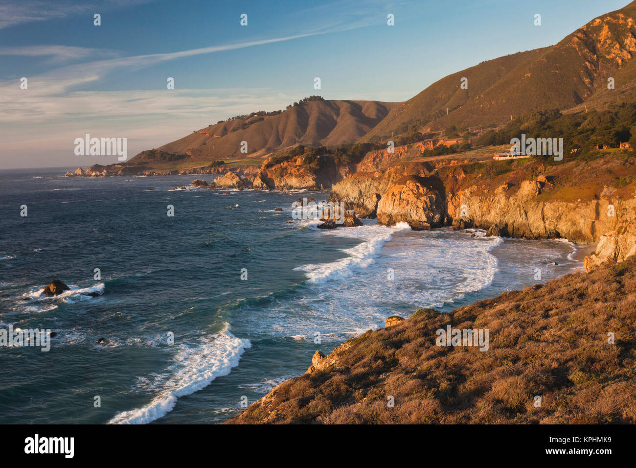 USA, California, Central Coast, Big Sur Area, coastal view by Castle ...