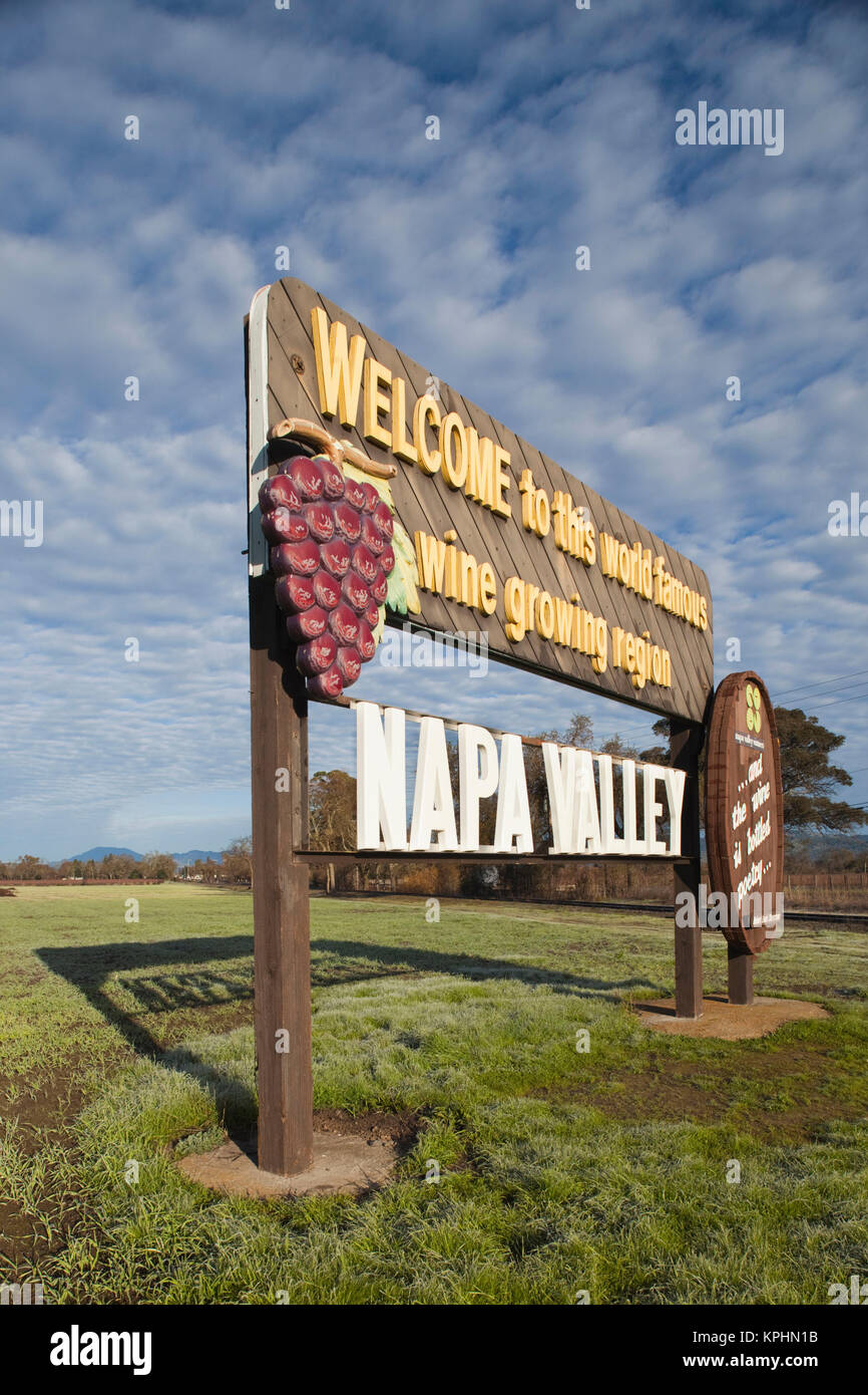 Welcome to napa valley hi-res stock photography and images - Alamy