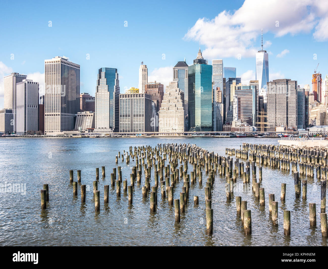 Manhattan Over the Docks Stock Photo - Alamy