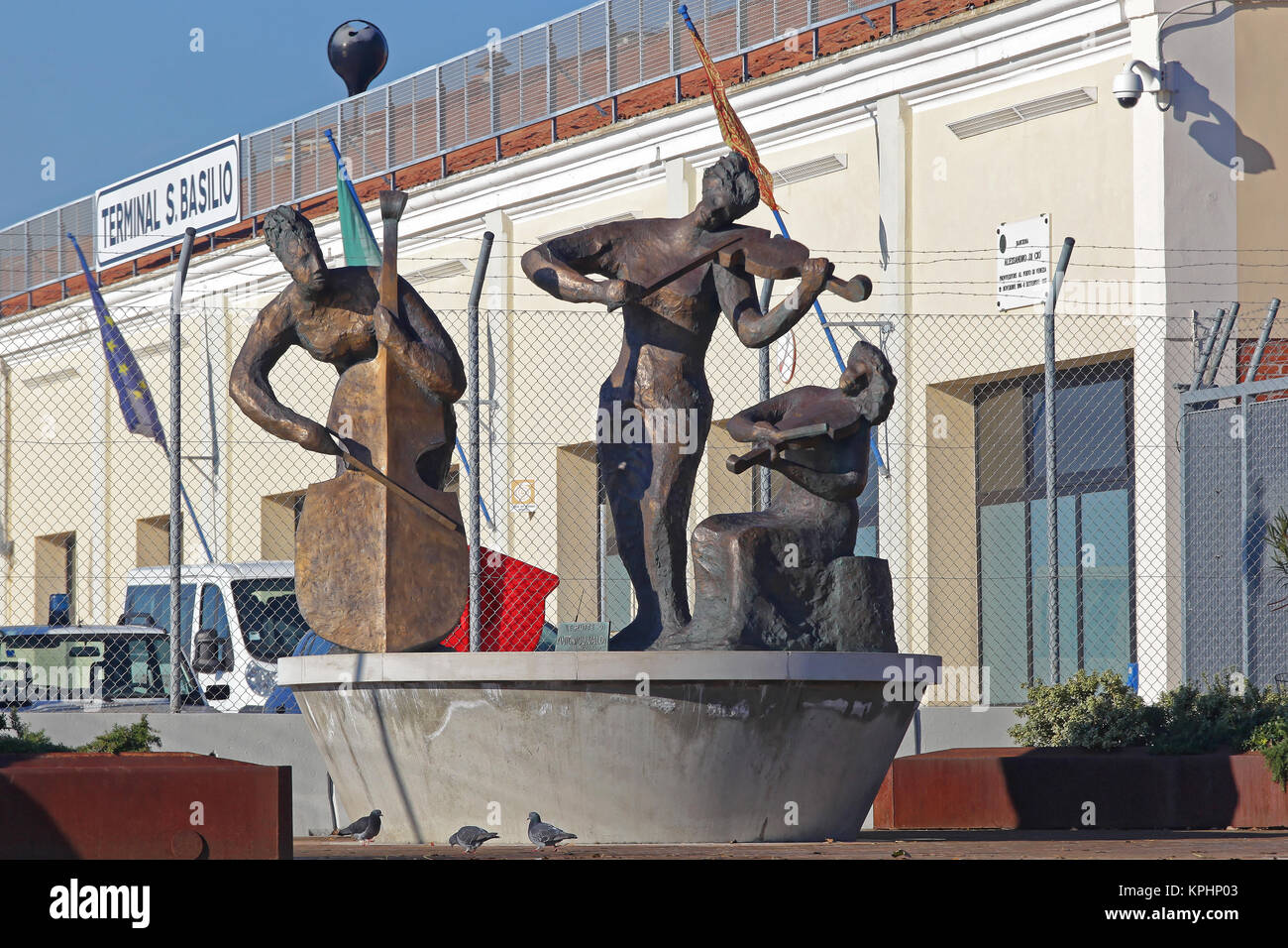 VENICE, ITALY - DECEMBER 19: Monument to Antonio Vivaldi in Venice on ...