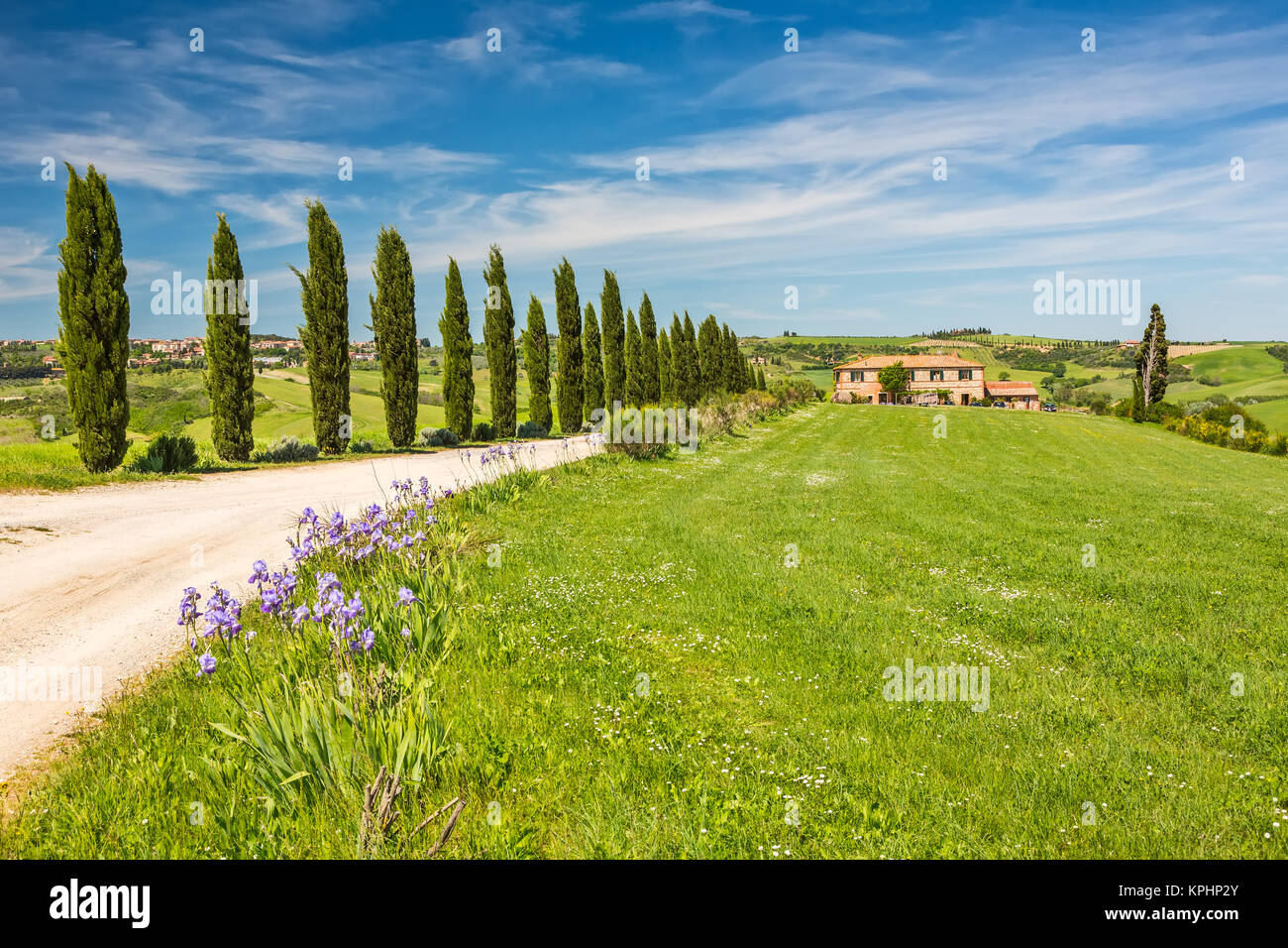 Tuscany at spring Stock Photo - Alamy