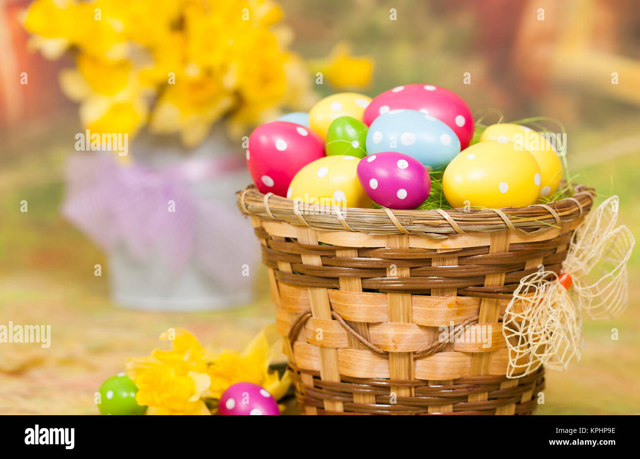 Colorful Easter eggs Stock Photo - Alamy