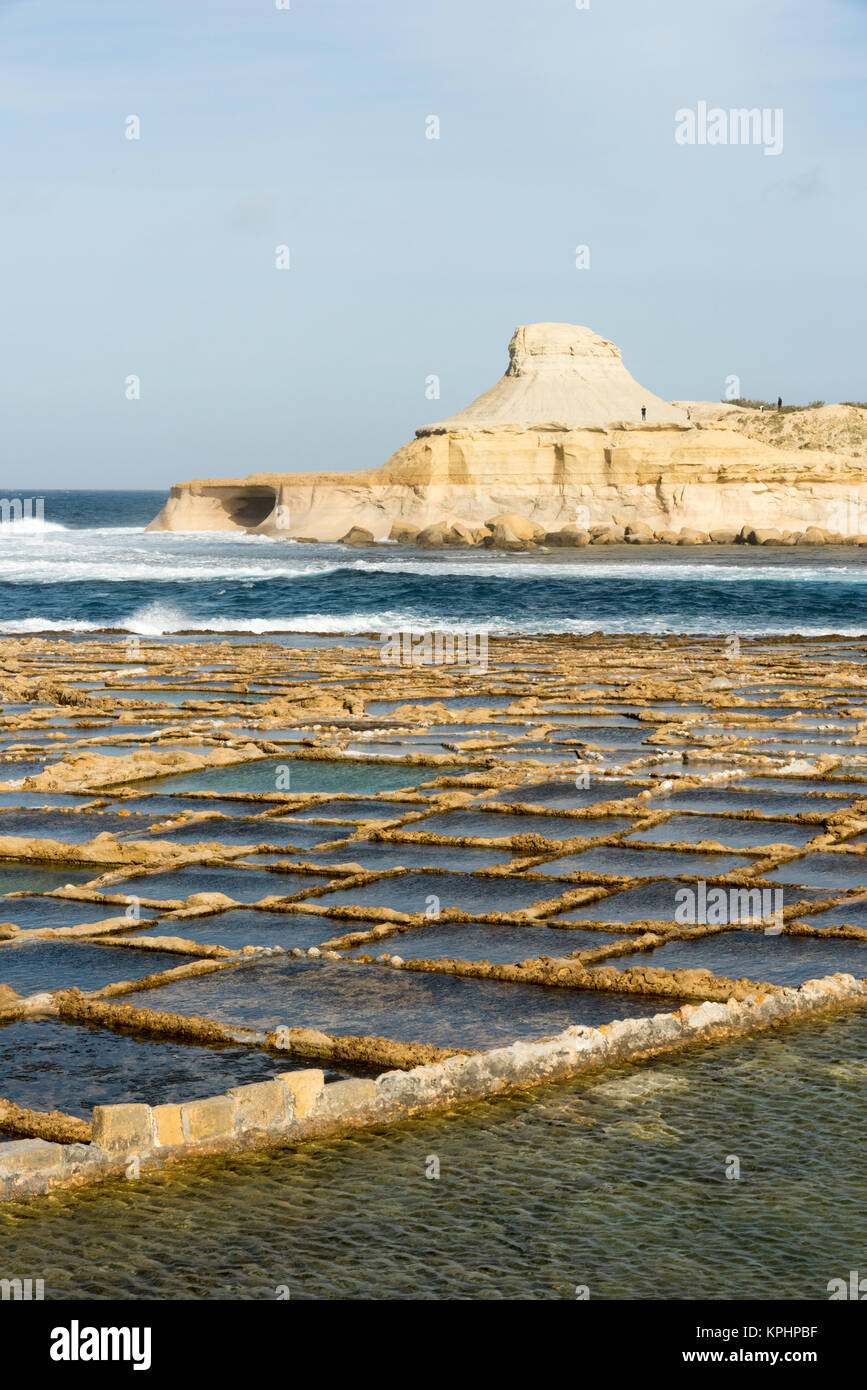 Salt pans gozo island hi-res stock photography and images - Alamy