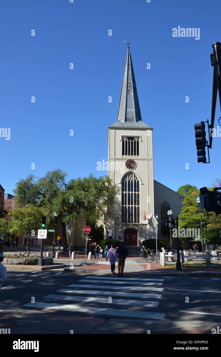 First Parish Church, Harvard University, Cambridge, Massachusetts,USA ...