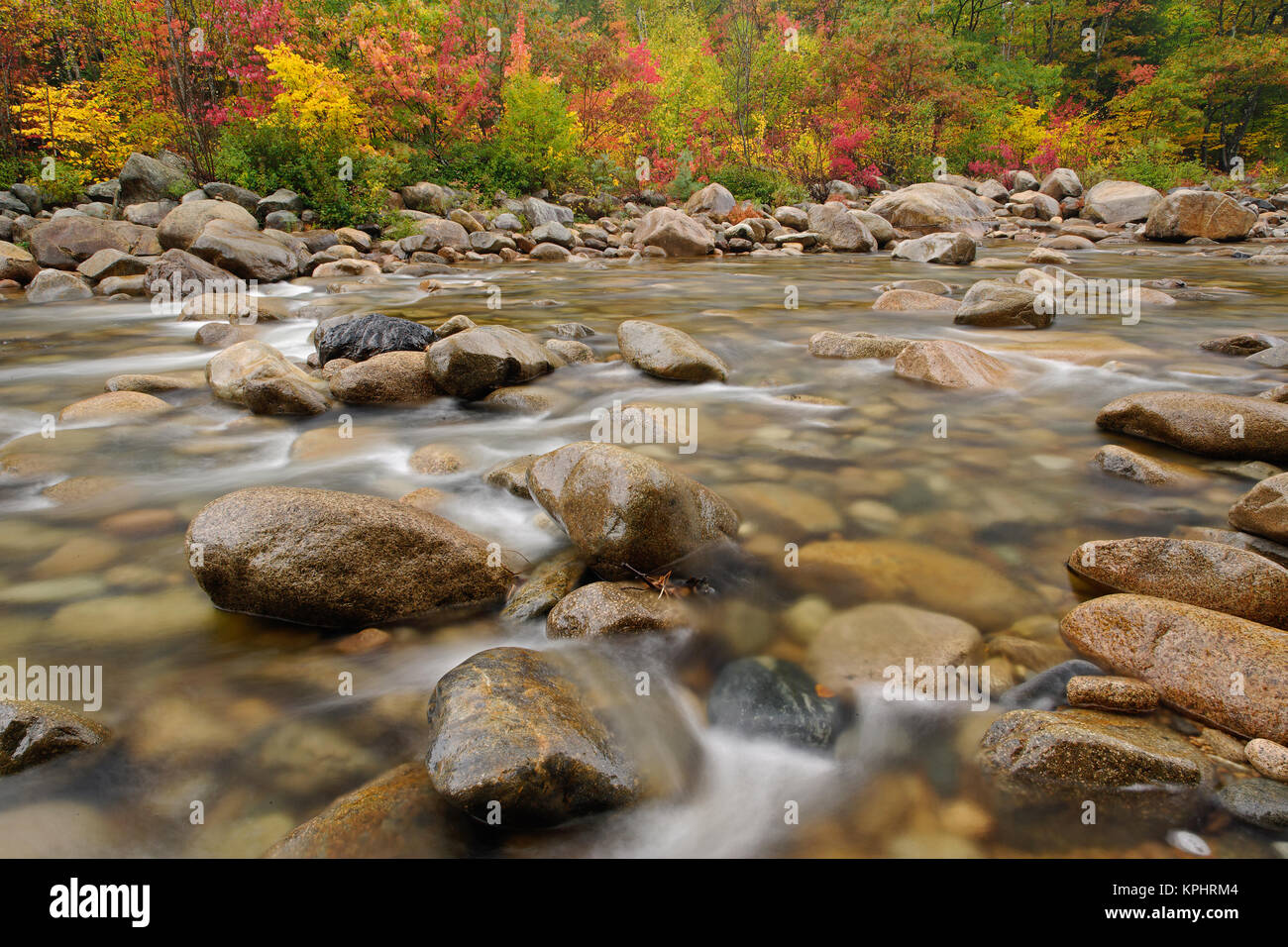Swift River in autumn, White Mountain National Forest, New Hampshire ...