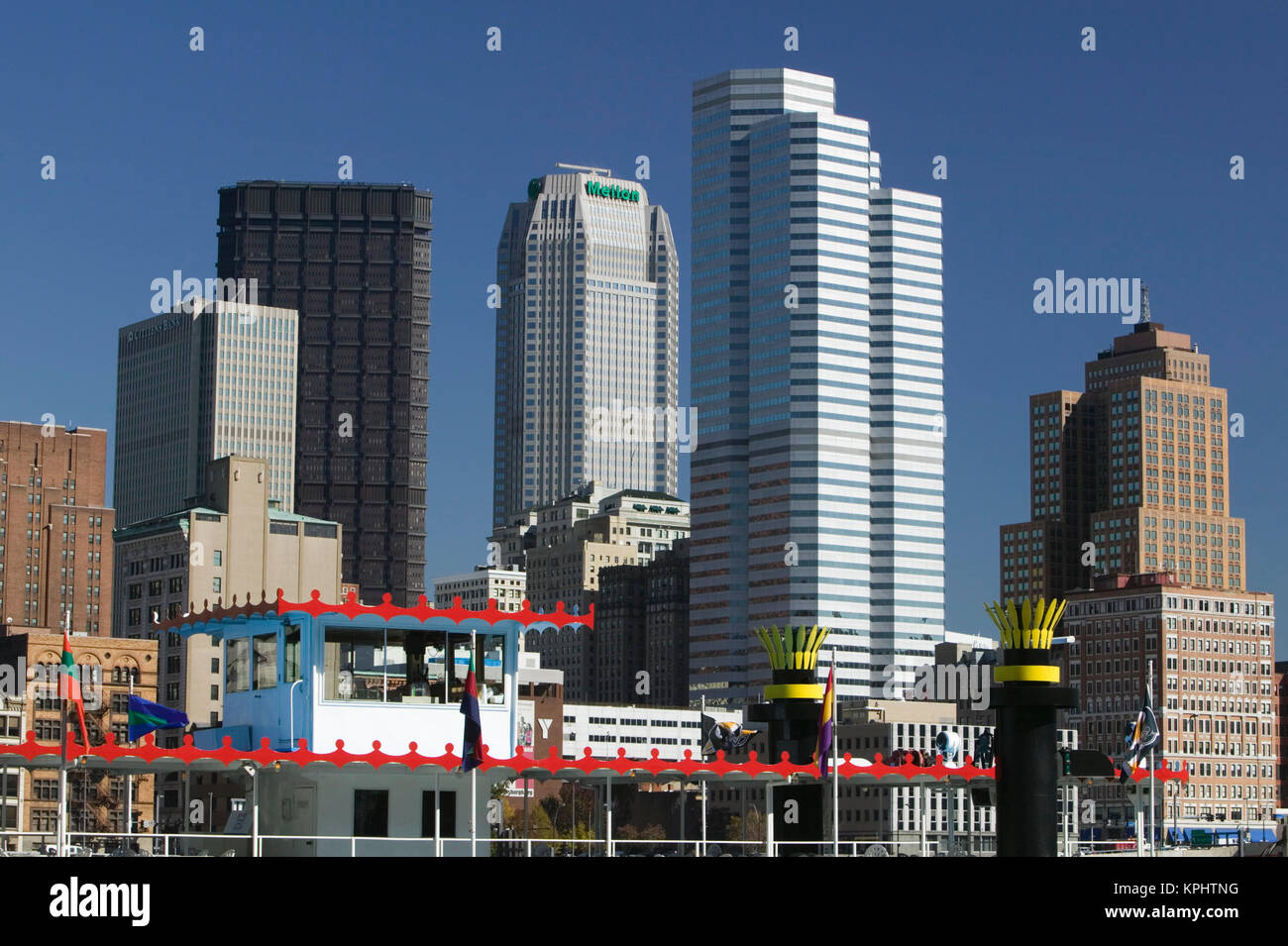 USA, Pennsylvania, Pittsburgh: Downtown View from Station Square Stock ...