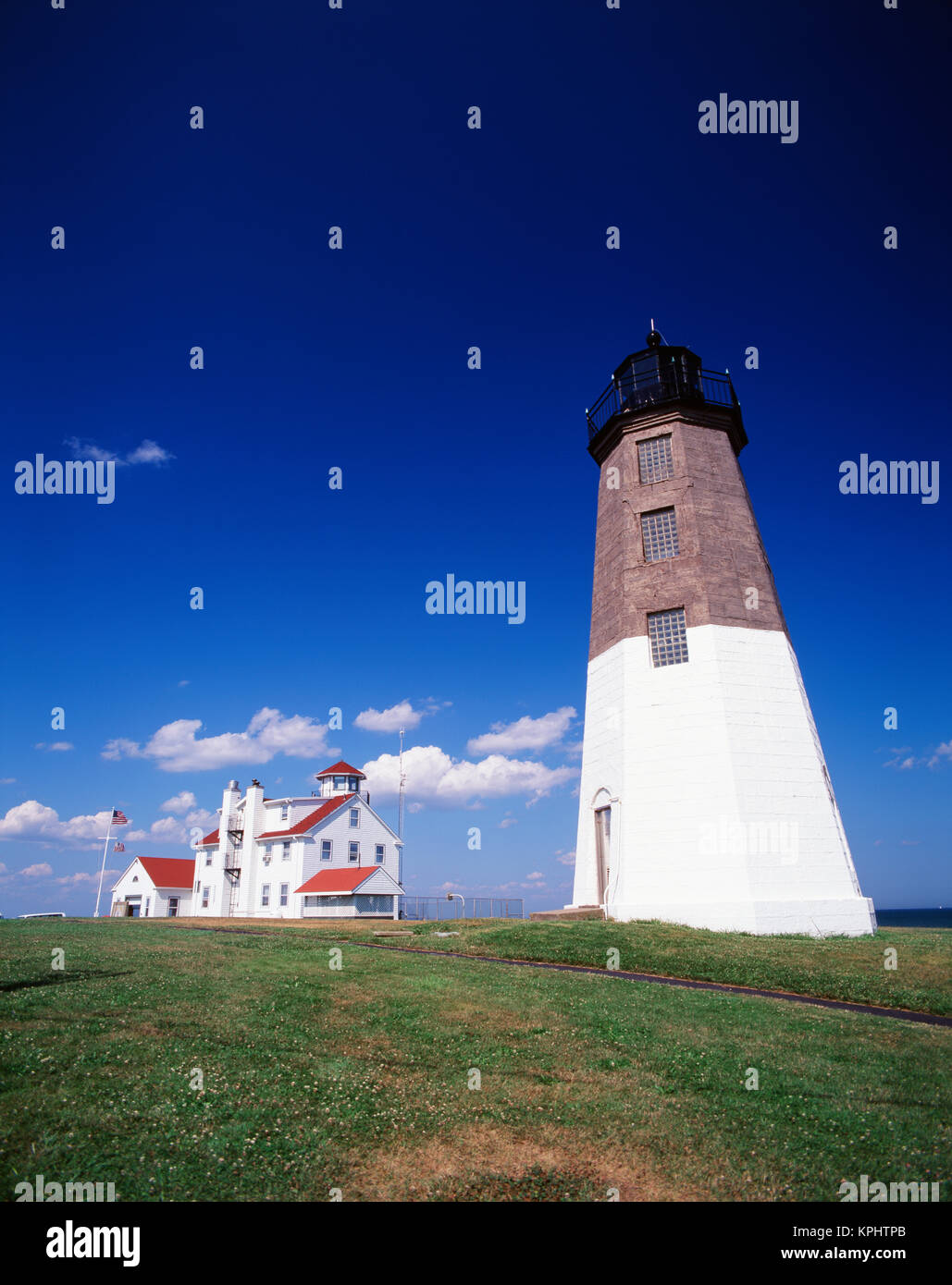 USA, Rhode Island, Point Judith Lighthouse (Large format sizes ...