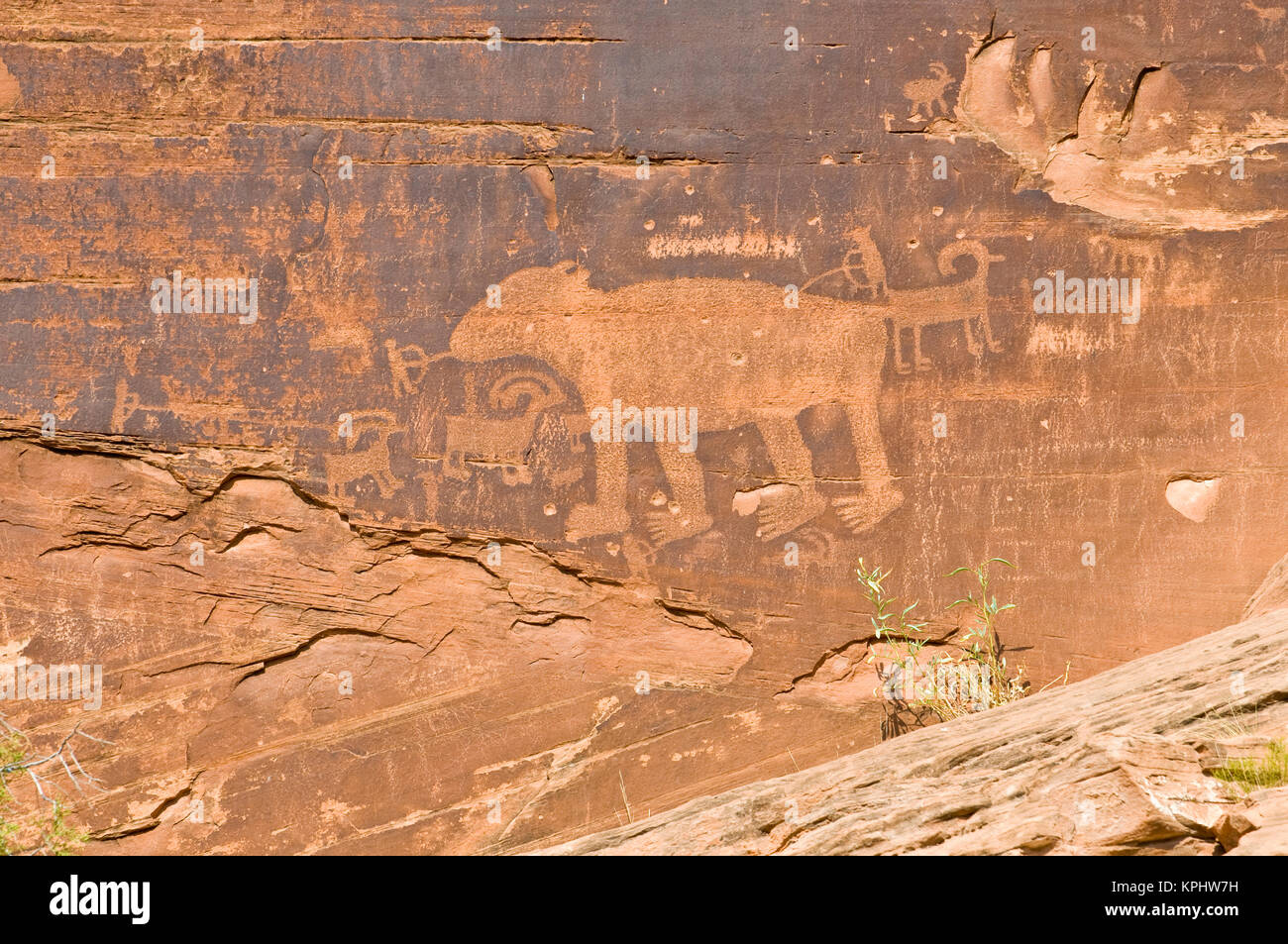 USA, Utah, Moab, Canyonlands NP. Potash Road access into Canyonlands NP ...