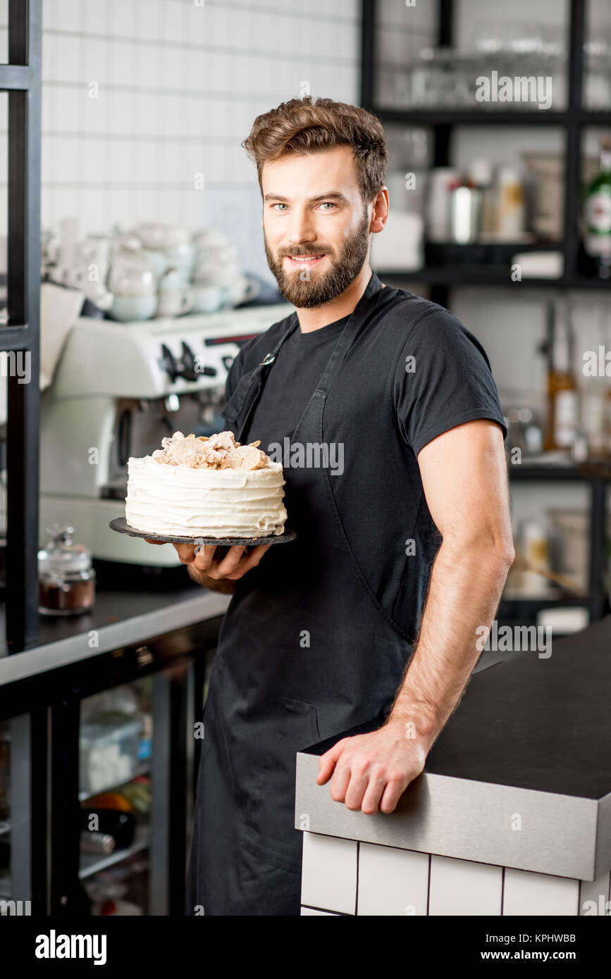 Confectioner portrait indoors Stock Photo - Alamy