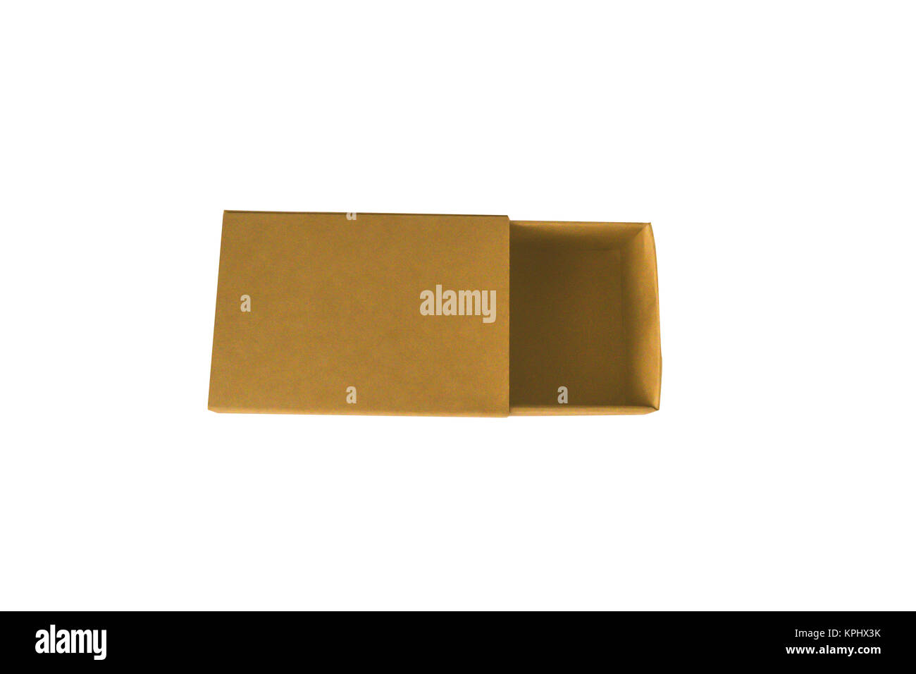 Open Brown box isolated on white background Stock Photo - Alamy