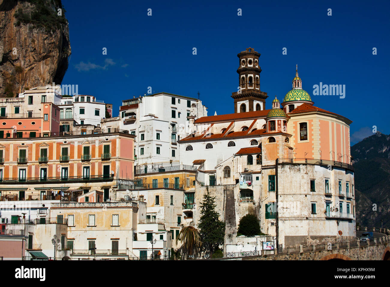 Europe, Italy, Amalfi Coastline, Atrani. The Church of Holy Maria ...