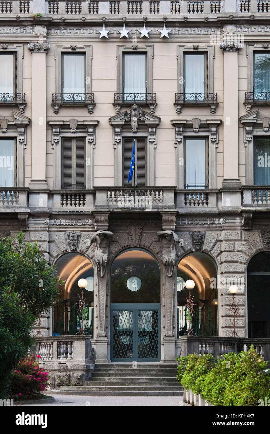 Italy, Como Province, Como. The Palace Hotel Stock Photo - Alamy