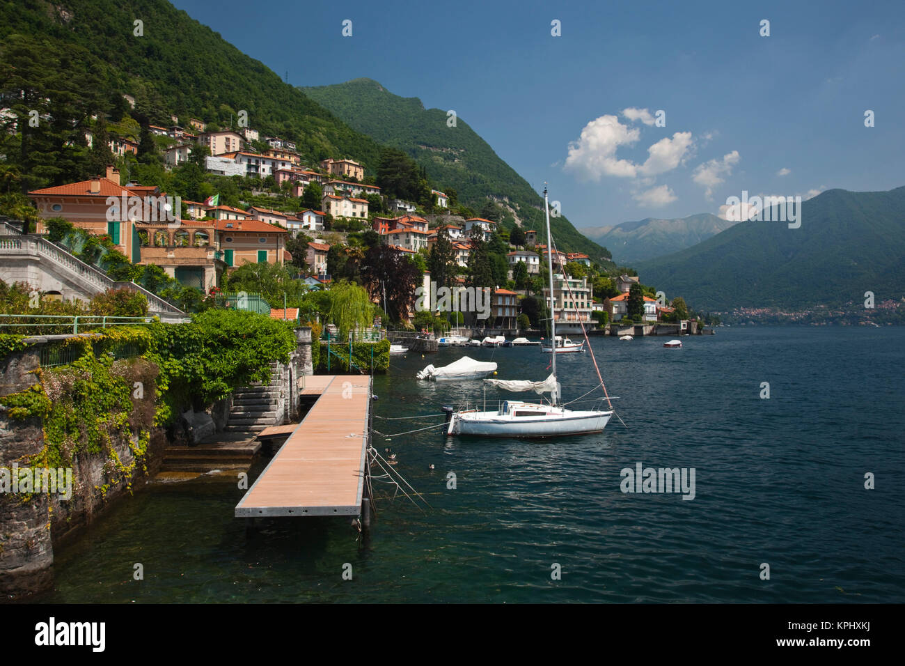 Italy, Como Province, Moltrasio. Lakefront Stock Photo - Alamy