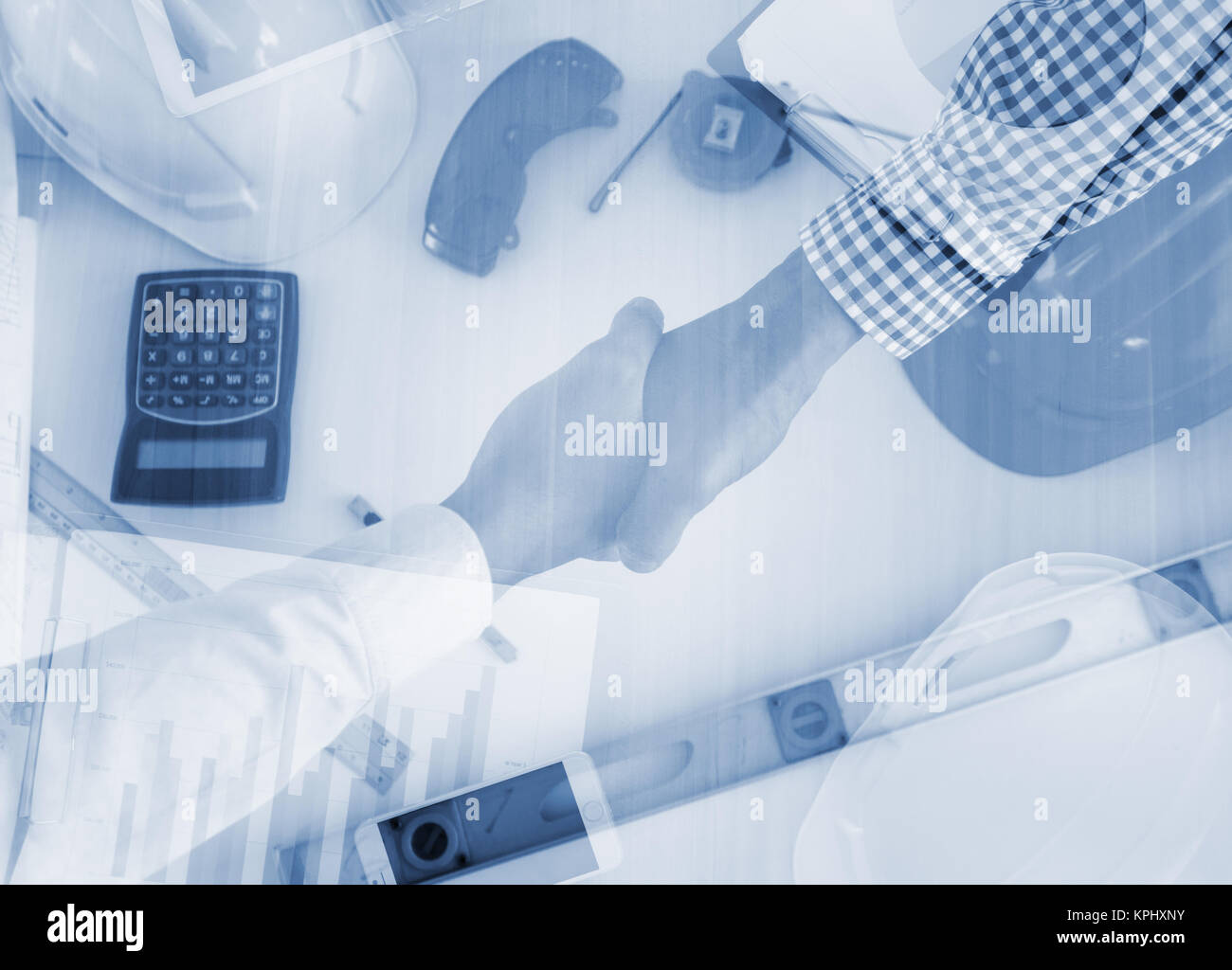 Top view Working document Engineering on wood background Stock Photo ...