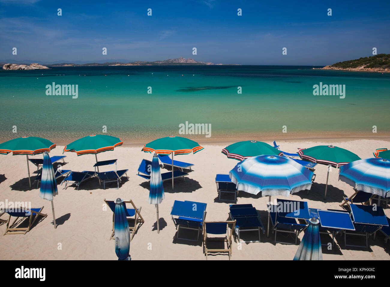 Italy, Sardinia, Baja Sardinia. Resort beach Stock Photo - Alamy