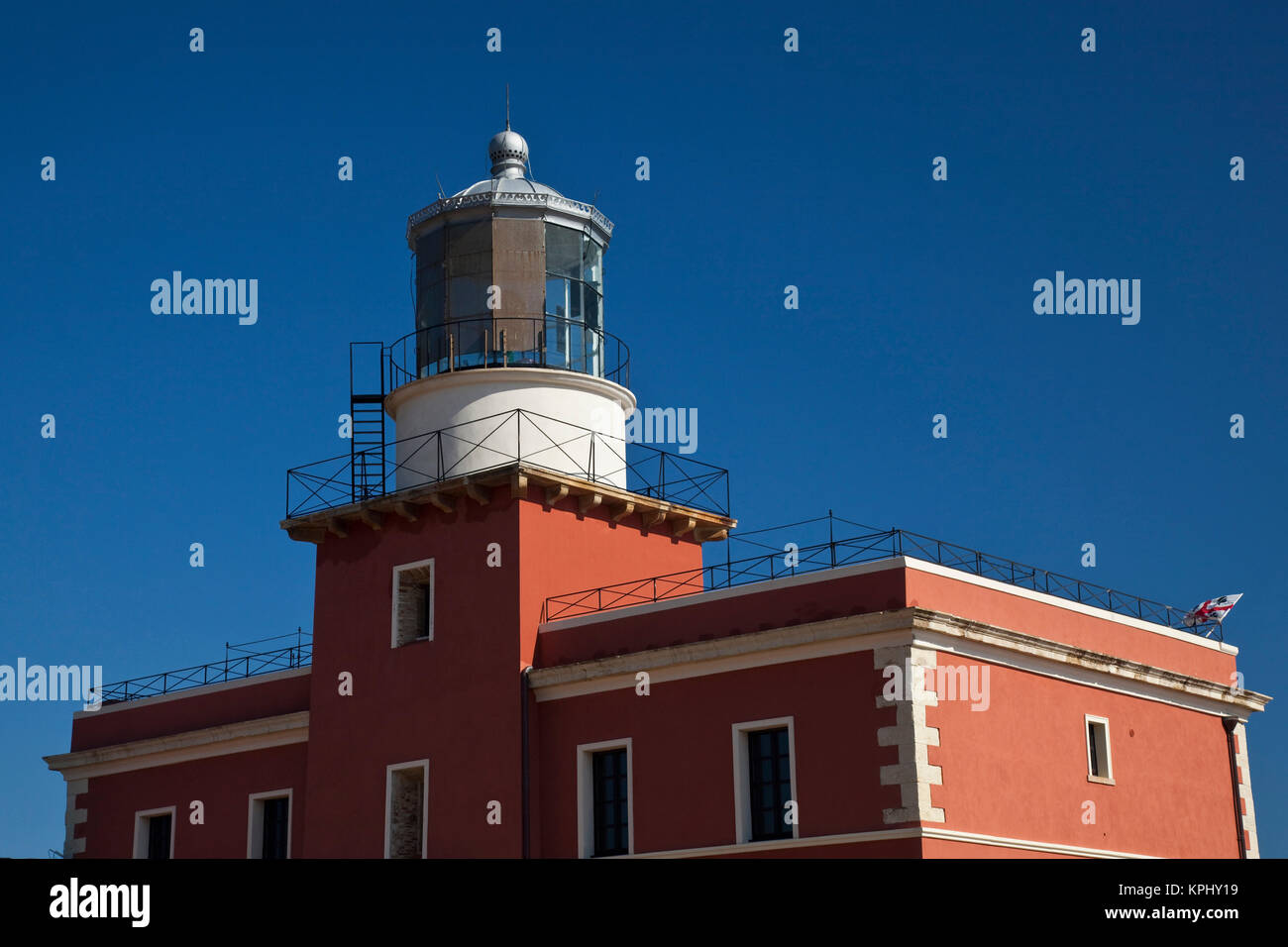 Italy, Sardinia, Capo Spartivento. Lighthouse Stock Photo - Alamy