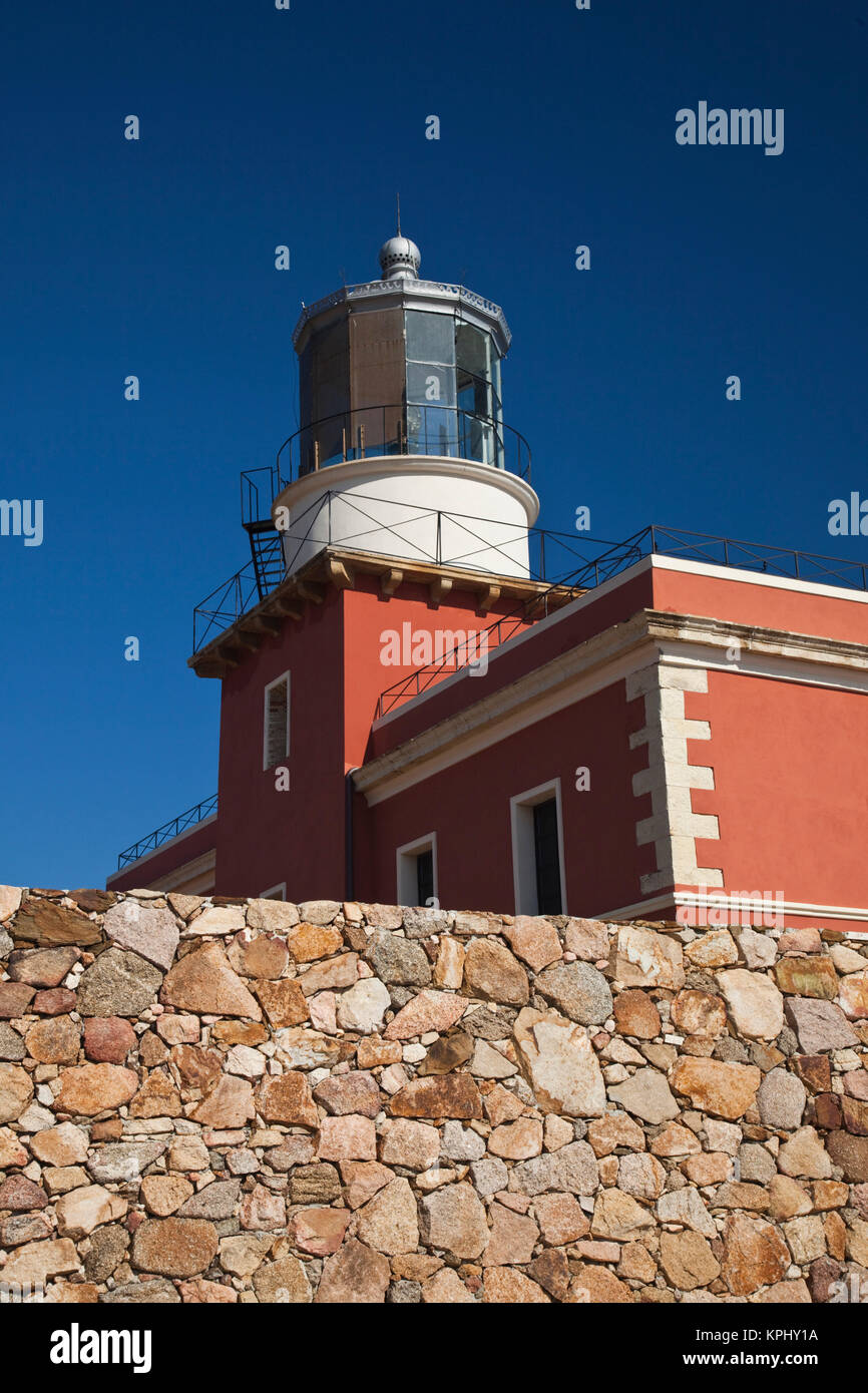 Italy, Sardinia, Capo Spartivento. Lighthouse Stock Photo - Alamy