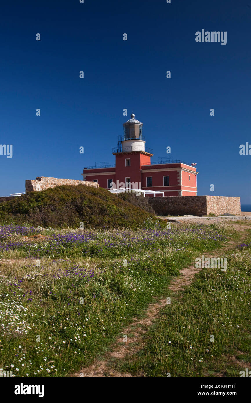 Italy, Sardinia, Capo Spartivento. Lighthouse Stock Photo - Alamy