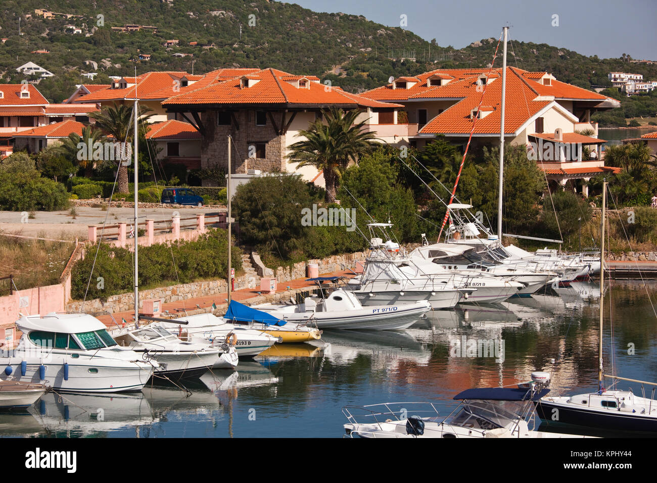 Italy, Sardinia, Porto Rotondo. Yacht harbor Stock Photo - Alamy