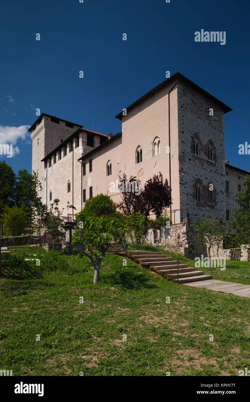 Italy, Varese Province, Angera. La Rocca fortress Stock Photo - Alamy