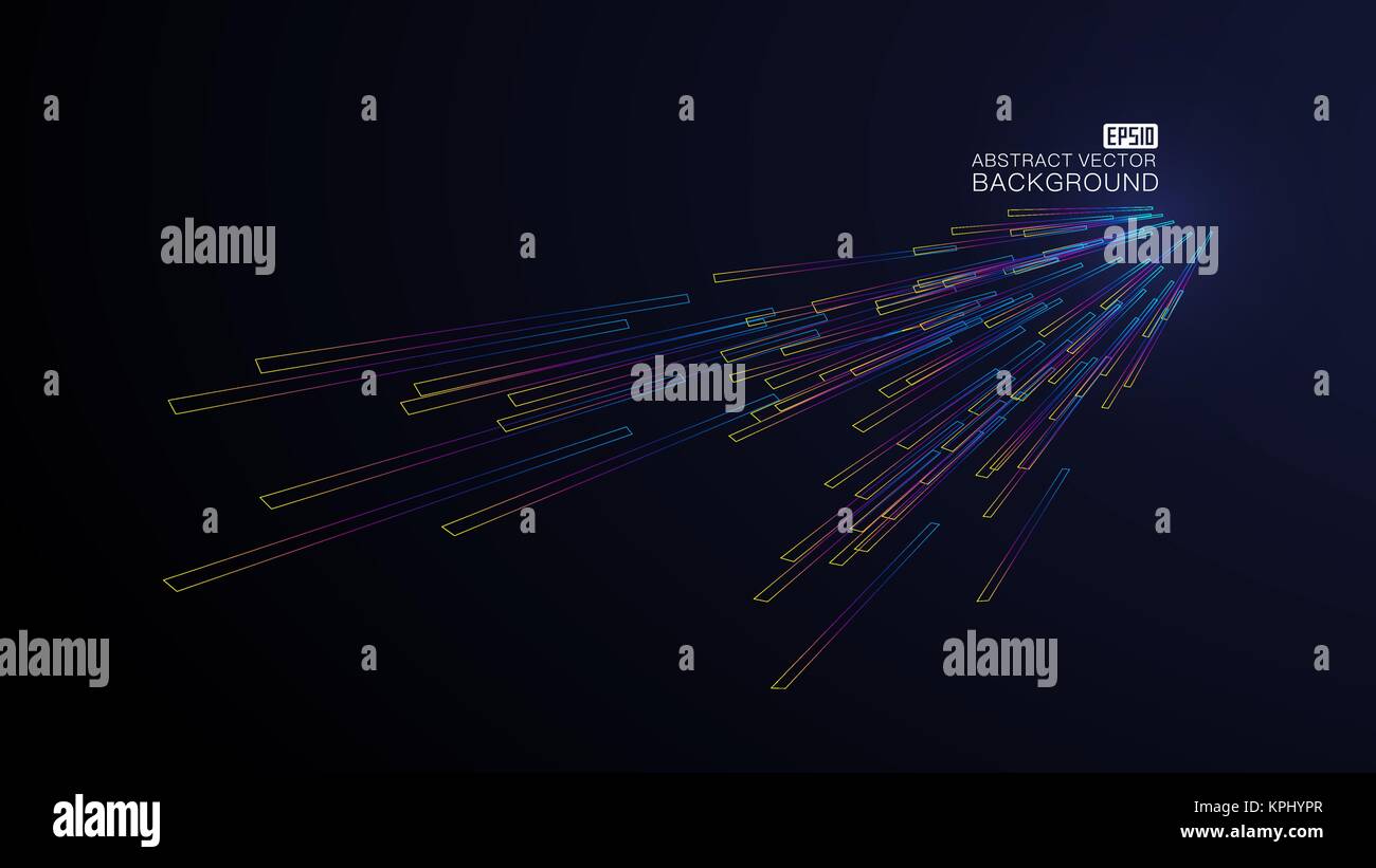 The color line consists of a light beam background drawing, an abstract ...