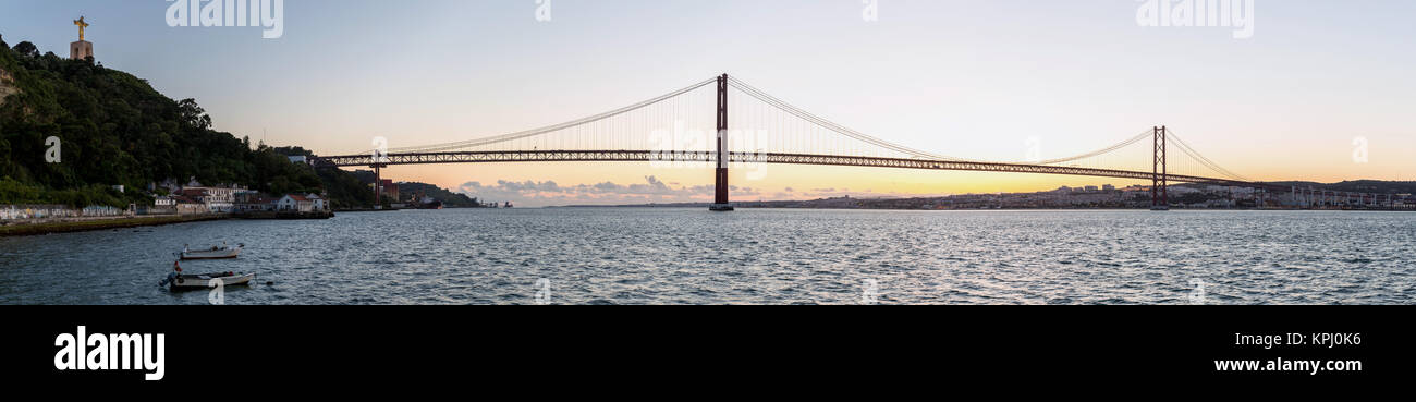 Lisbon Bridge Panorama Stock Photo - Alamy