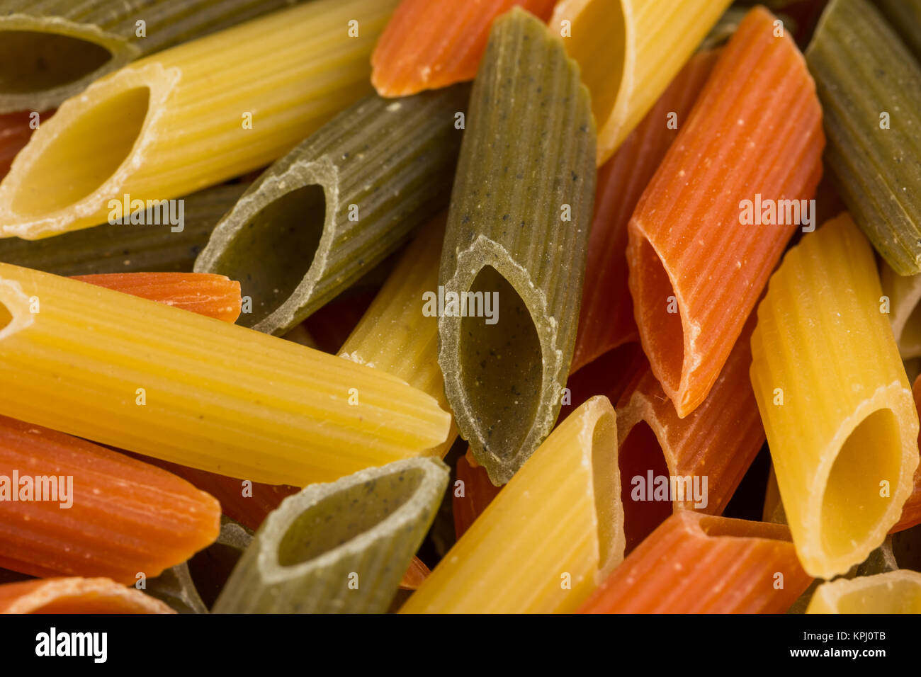 Three color penne pasta hi-res stock photography and images - Alamy