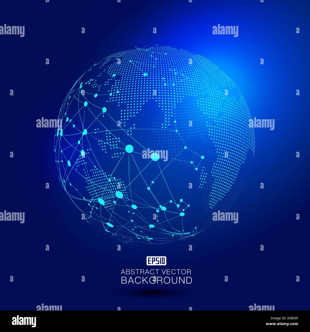 World map point, line, composition, representing the global, network ...