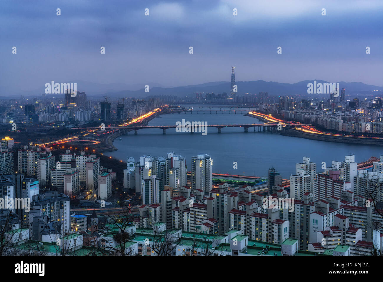 Night view over han river Stock Photo - Alamy
