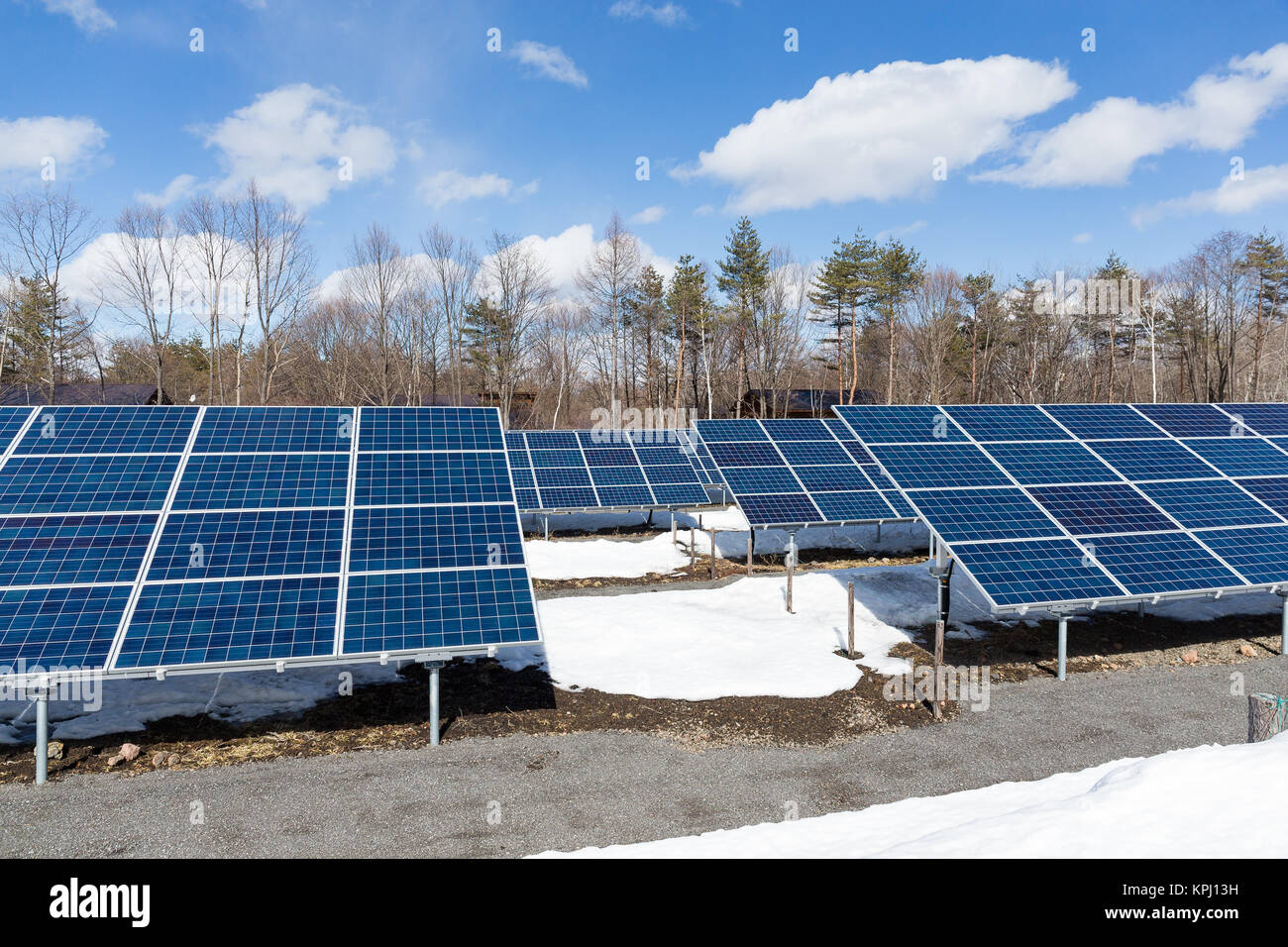 Solar panel system Stock Photo - Alamy