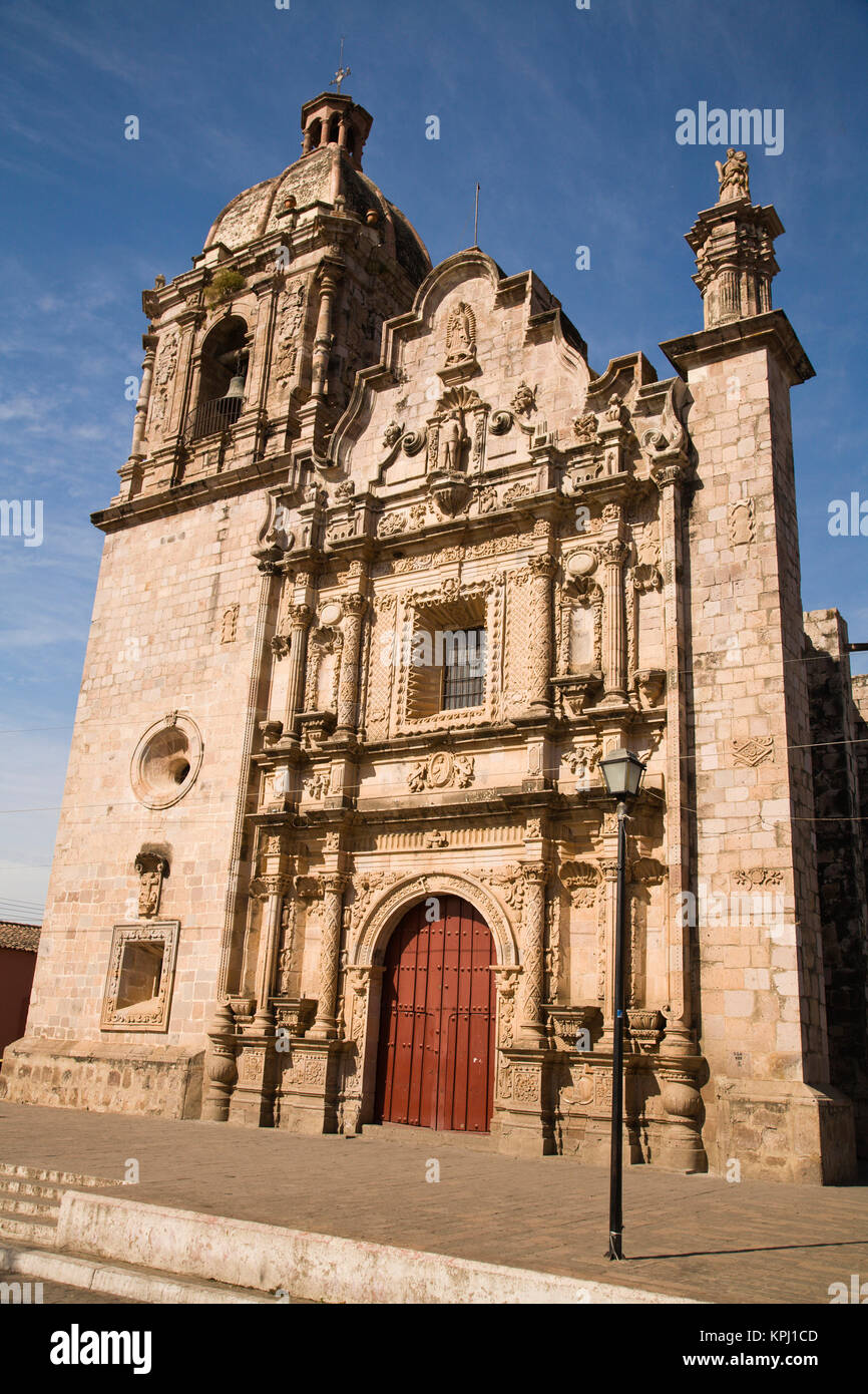 Stone church built in 1748, small town of Concordia near Mazatlan ...