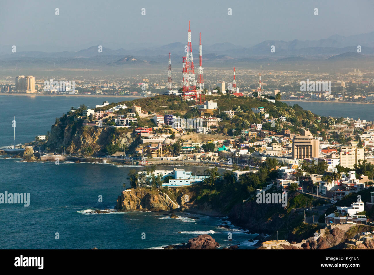 Mexico, Sinaloa State, Mazatlan. Mazatlan View from Cerro del Creston ...