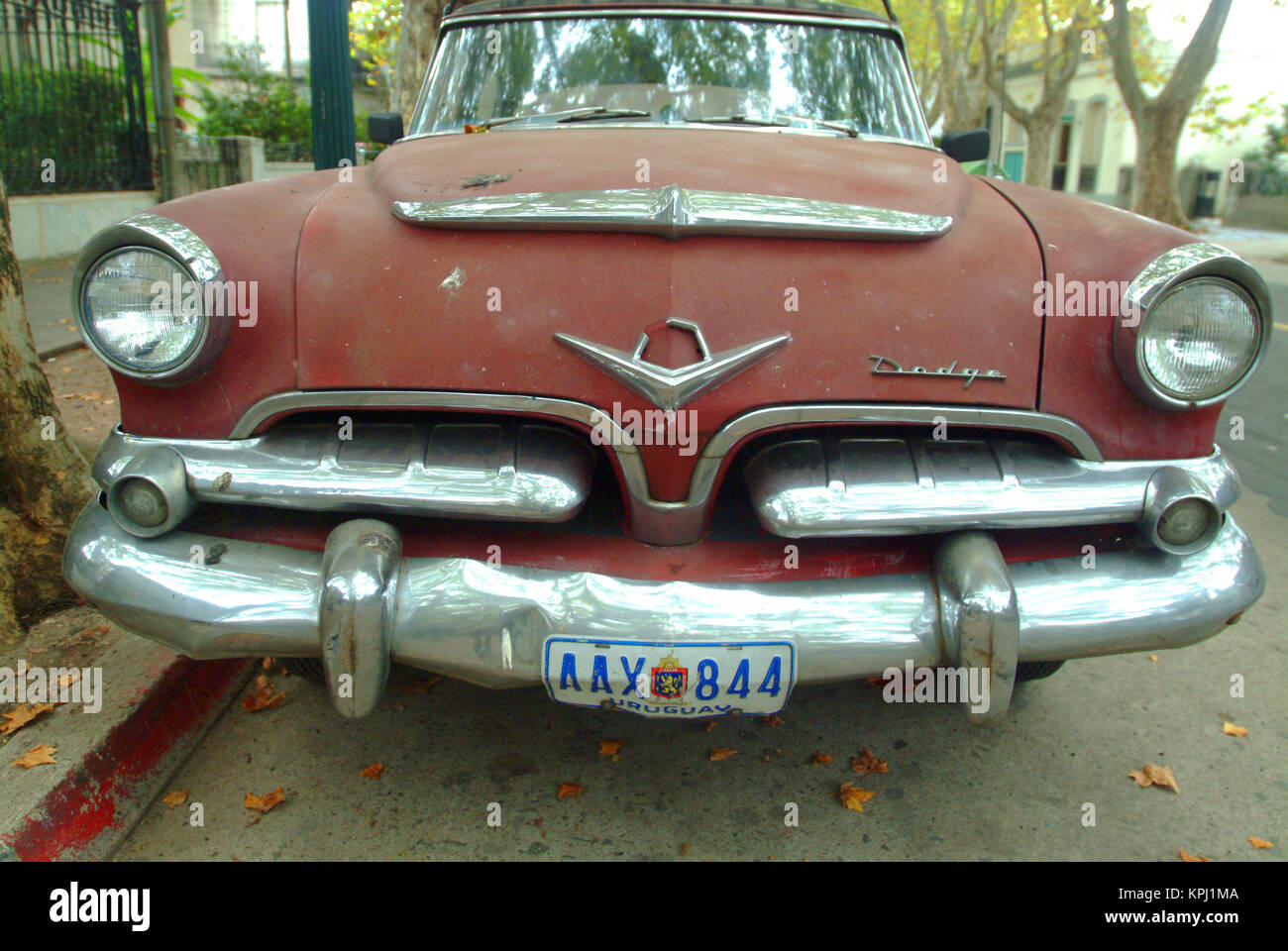 Uruguay, Montevideo, Old Car, Dodge Stock Photo - Alamy