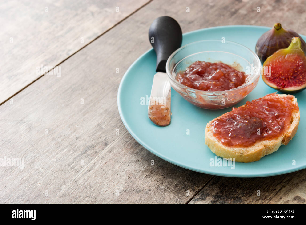 Toast sweet fig jam hi-res stock photography and images - Alamy