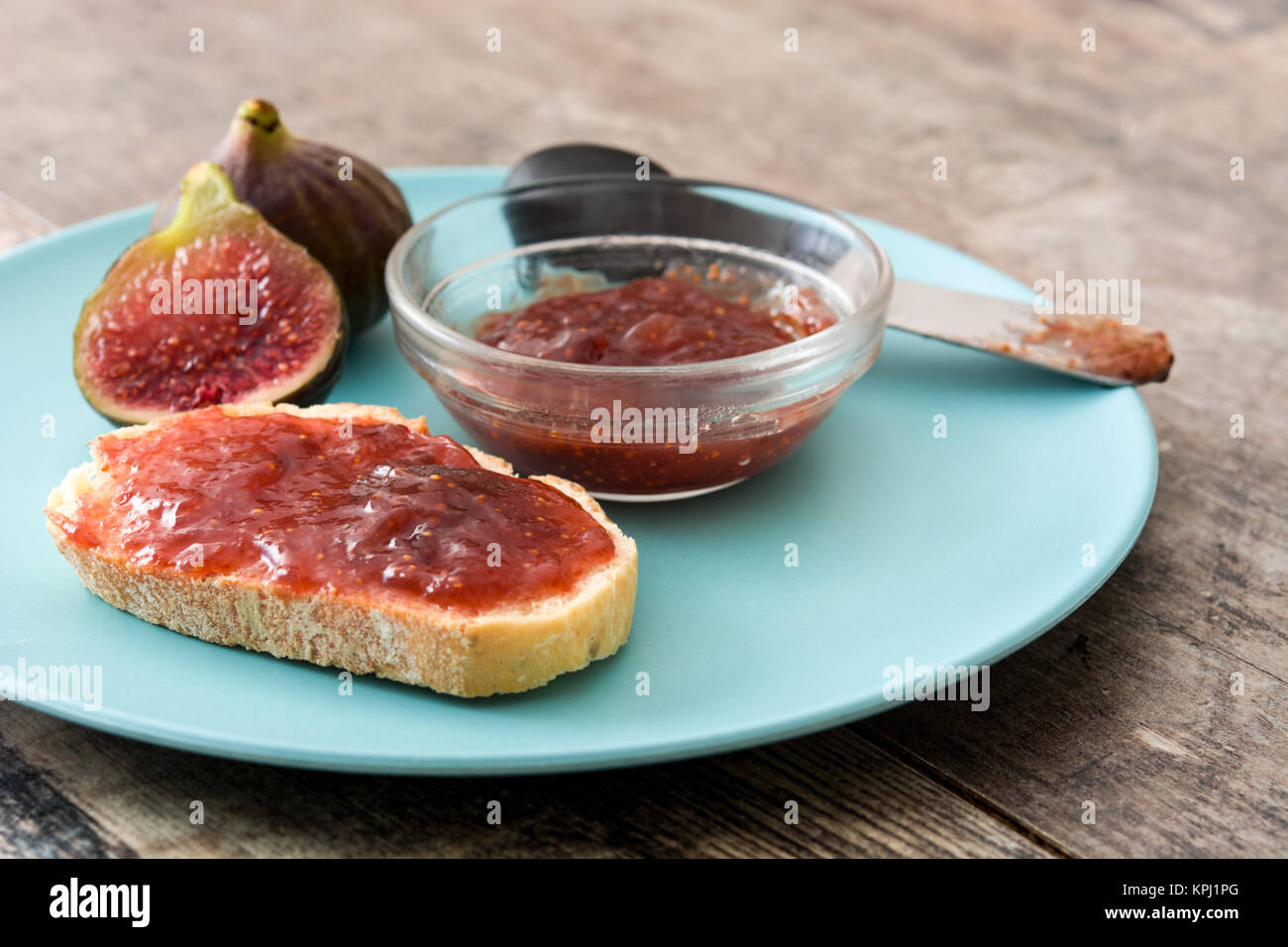 Toast sweet fig jam hi-res stock photography and images - Alamy