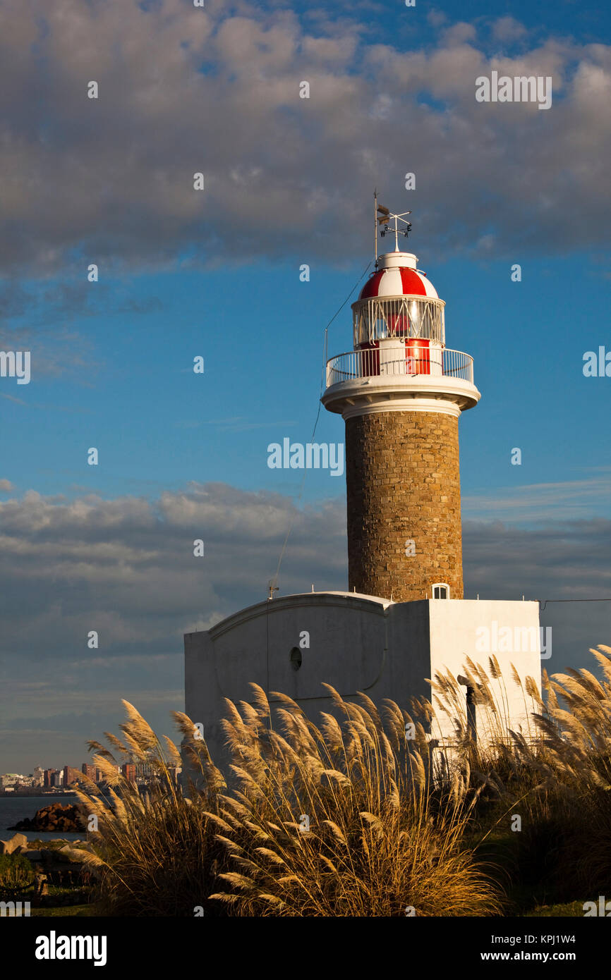 Uruguay, Montevideo Department, Montevideo. Punta Brava lighthouse ...