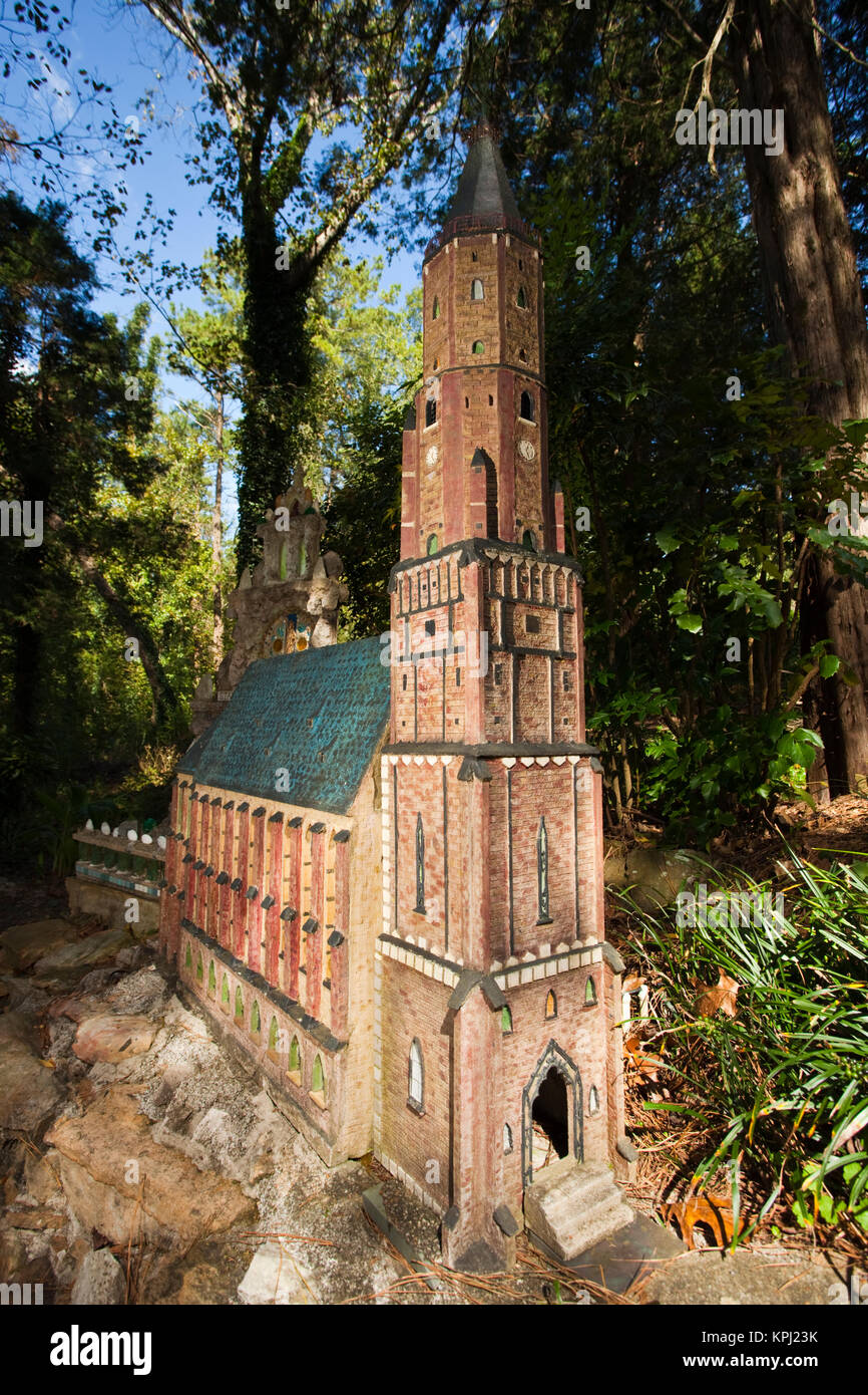 USA, Alabama, Cullman. Ave Maria Grotto, miniature international ...