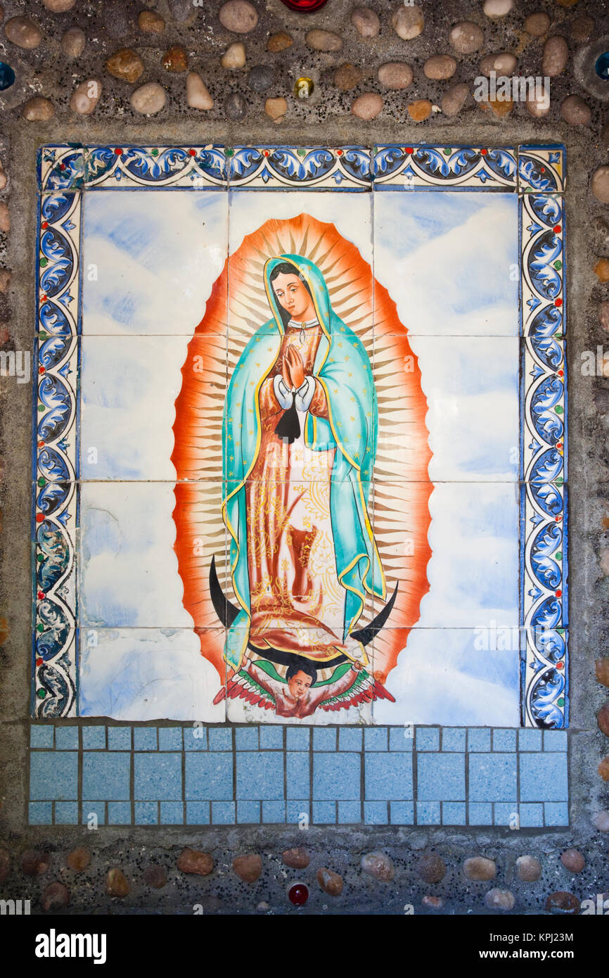 USA, Alabama, Cullman. Ave Maria Grotto, miniature international ...