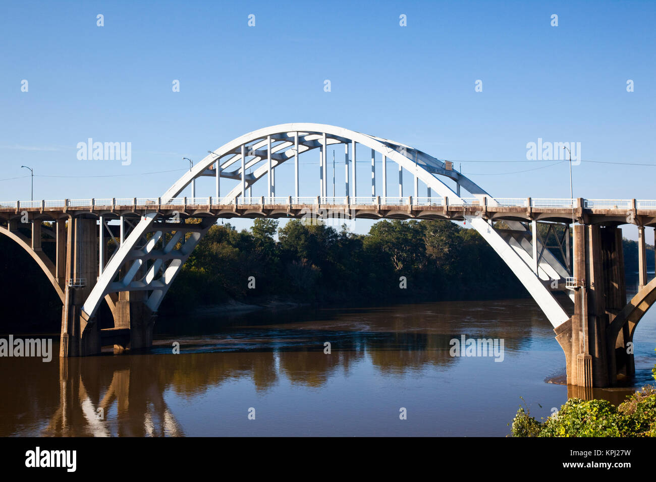 USA, Alabama, Selma. Edmund Pettus Bridge, site of the beginning of the ...
