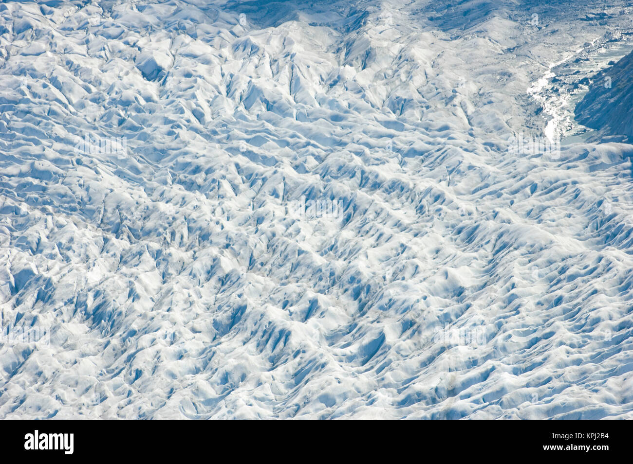 North America, USA, AK, Inside Passage. Icefields seen from float plane ...