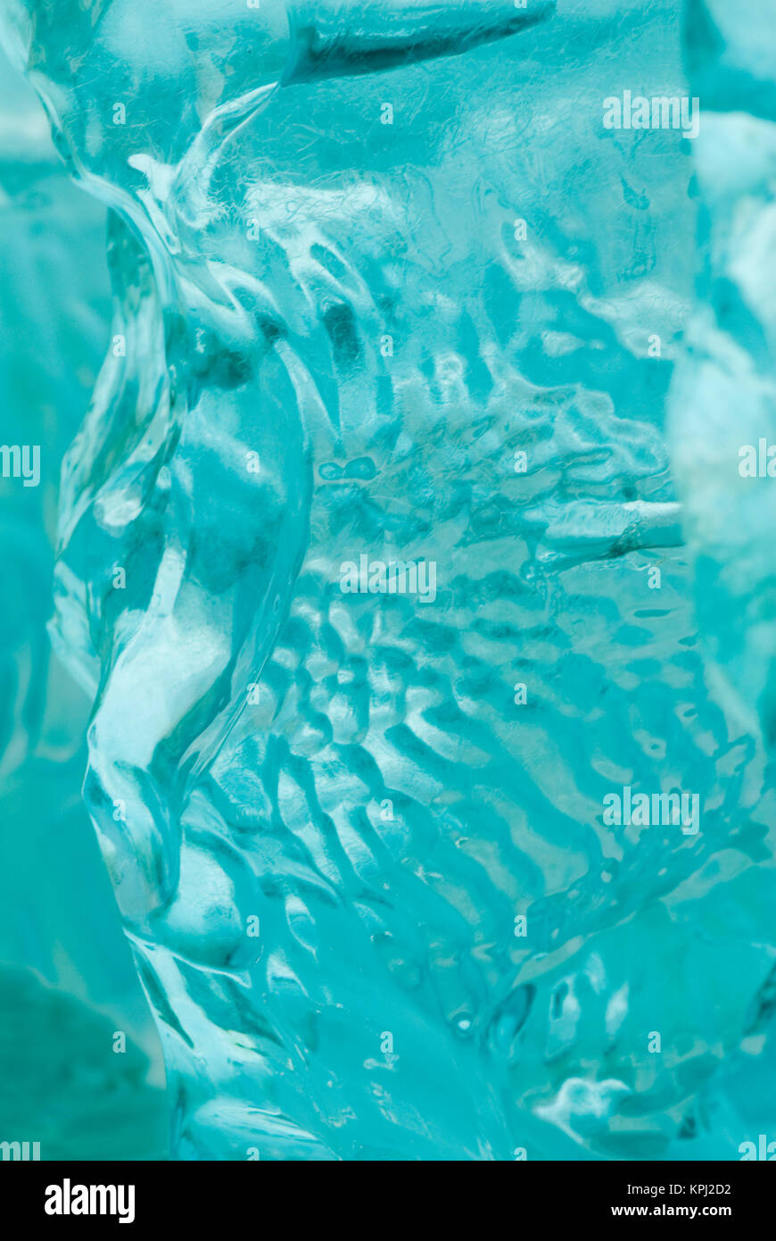 North America, USA, AK, Inside Passage. Dramatic blue glacial ice ...