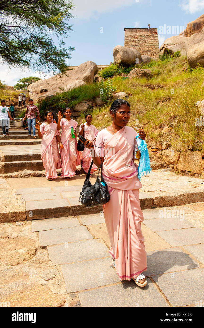 Indian people visiting Chitradurga Fort, Chitradurga, Karnataka, India ...