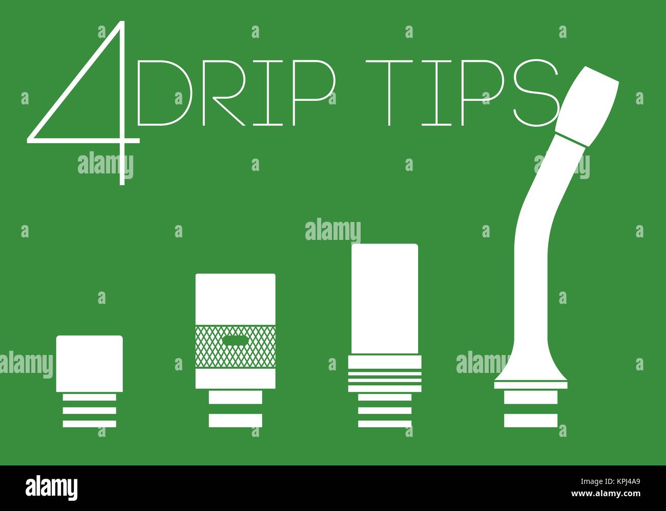 4 drip tips set Stock Photo - Alamy